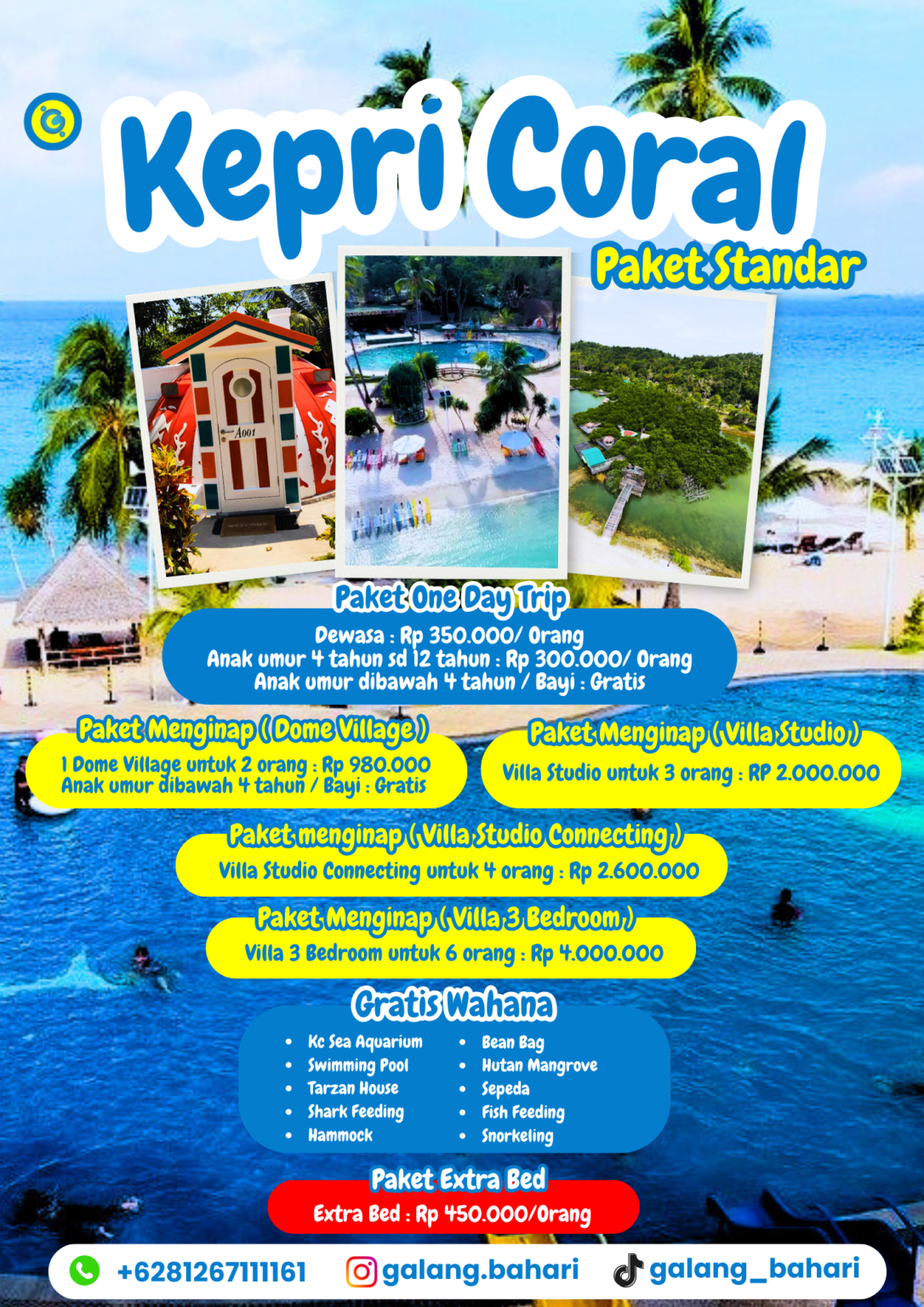 Travel Galang Bahari Kepri Coral Paket Standar